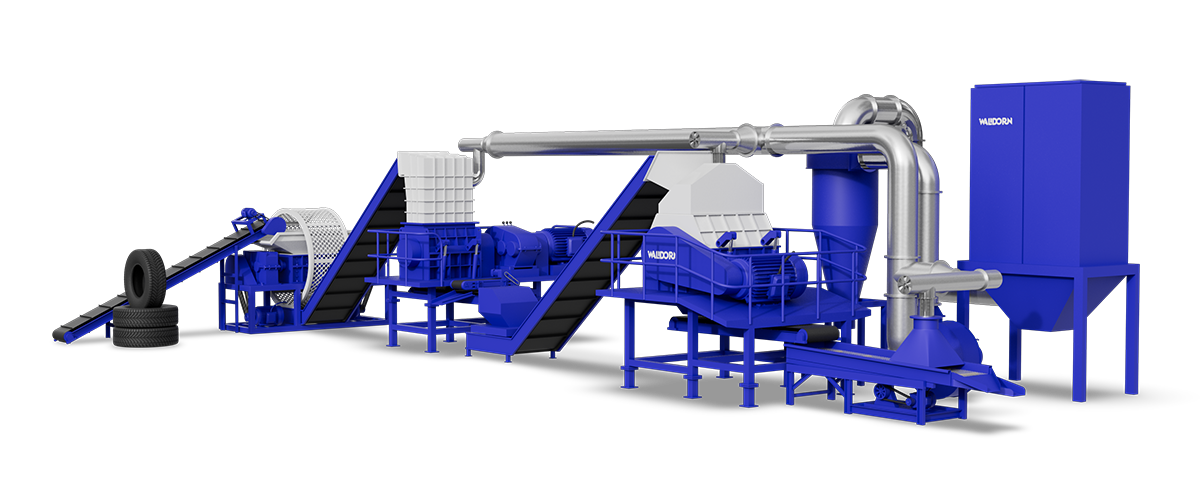 Waste Tire Recycling Solution - Walldorn Recycling Machinery
